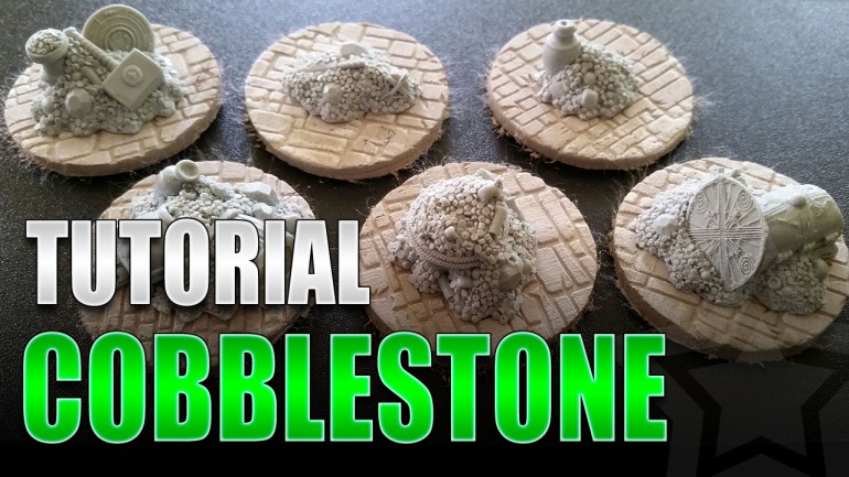 How to Make Miniature Cobblestone Bases Easily Tutorial