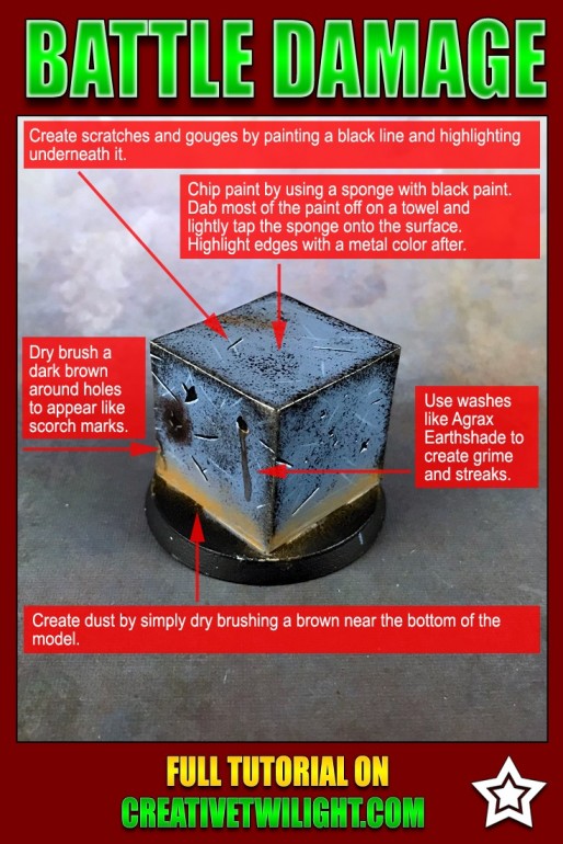 See How Easy It Is to Paint Battle Damage on Your Miniatures