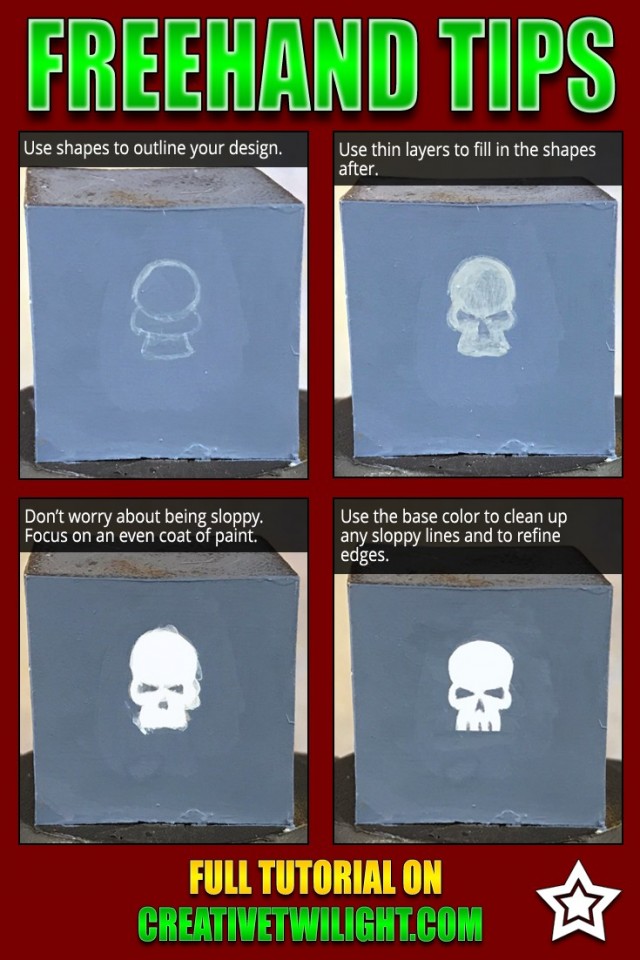 Learning to Paint Freehand on Miniatures is Easy (Tutorial)